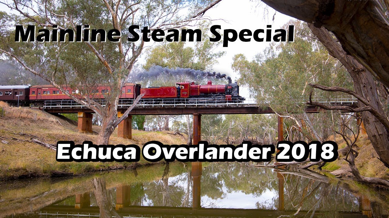Australian Steam Trains - K190 on the Echuca Overlander - YouTube