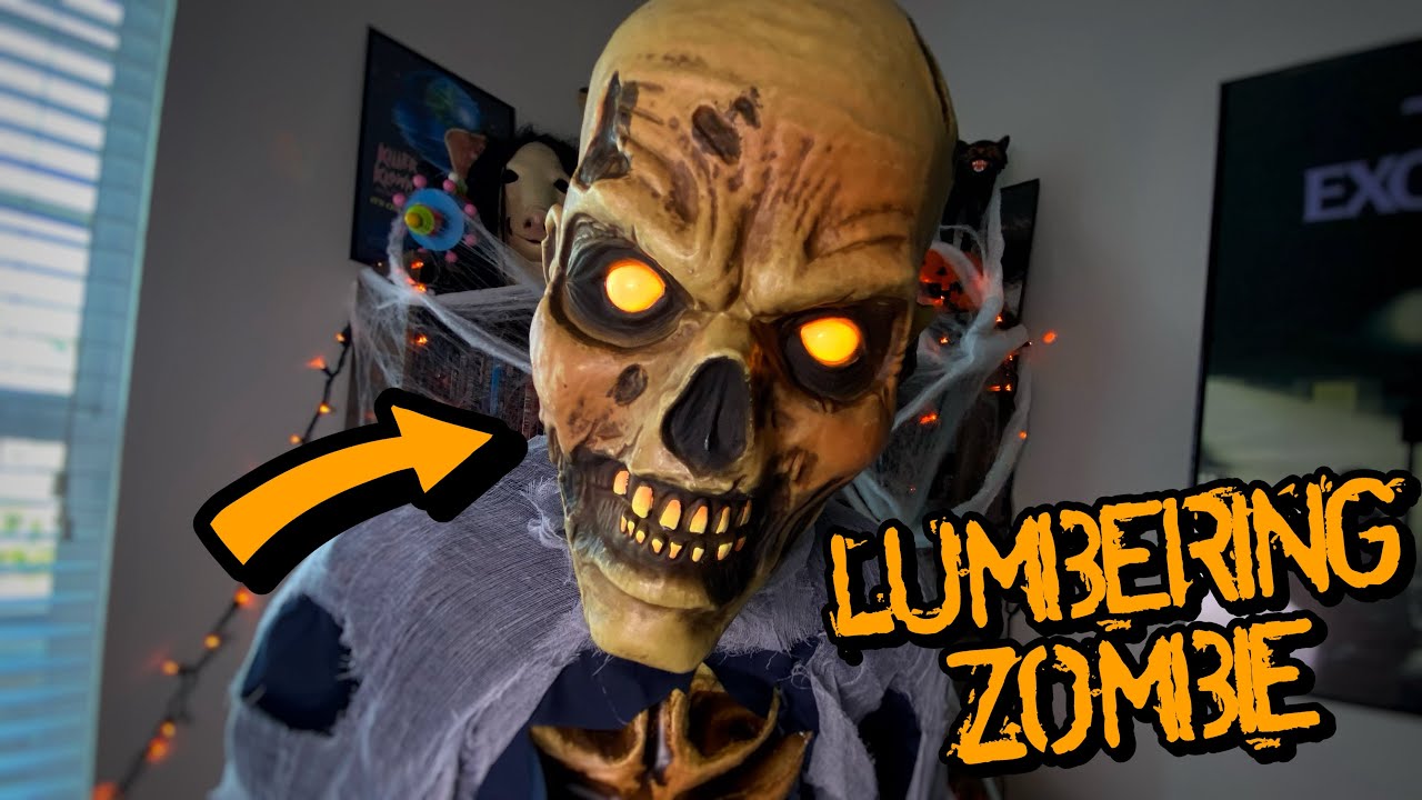 “LUMBERING ZOMBIE” Tekky/Big Lots 2024 Animatronic UNBOXING, SET-UP ...