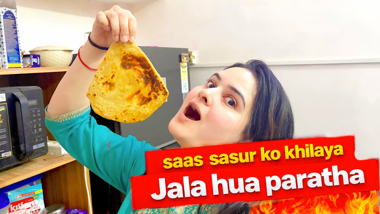 Saas Sasur ko KHILA diya JALA PARATHA😳 - YouTube