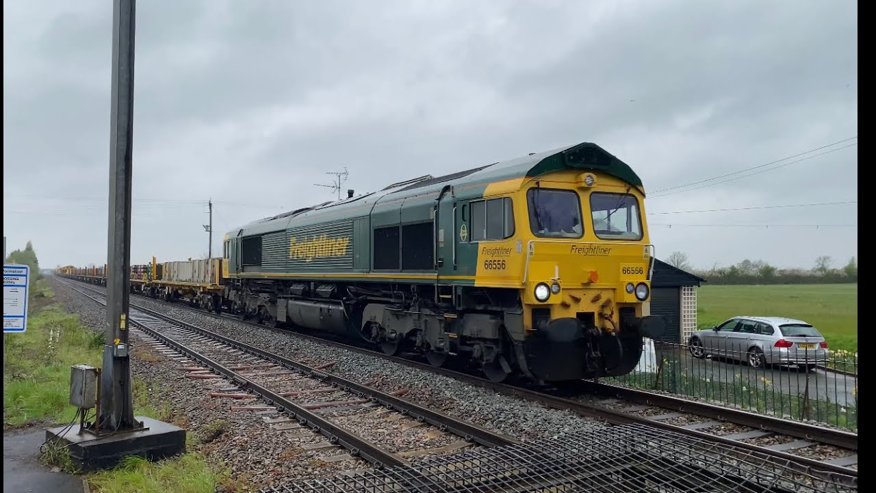 6X04 Freightliner Top N Tail Class 66s | 66510 & 66556 | Fairwater Yard ...