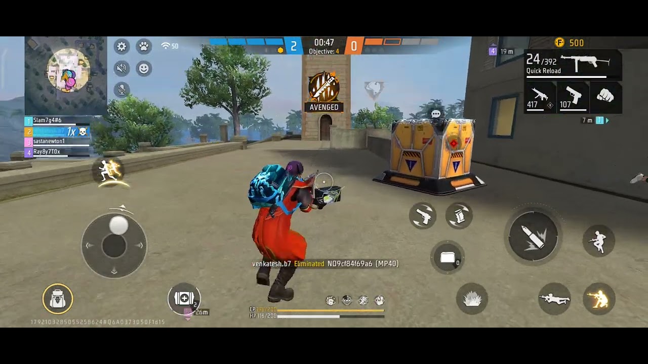 free fire Max playing video gameplay clash squad match - YouTube