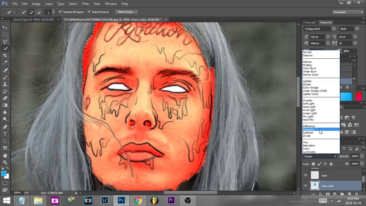 Grime Art Photoshop Tutorial | GHOSTEMANE - YouTube