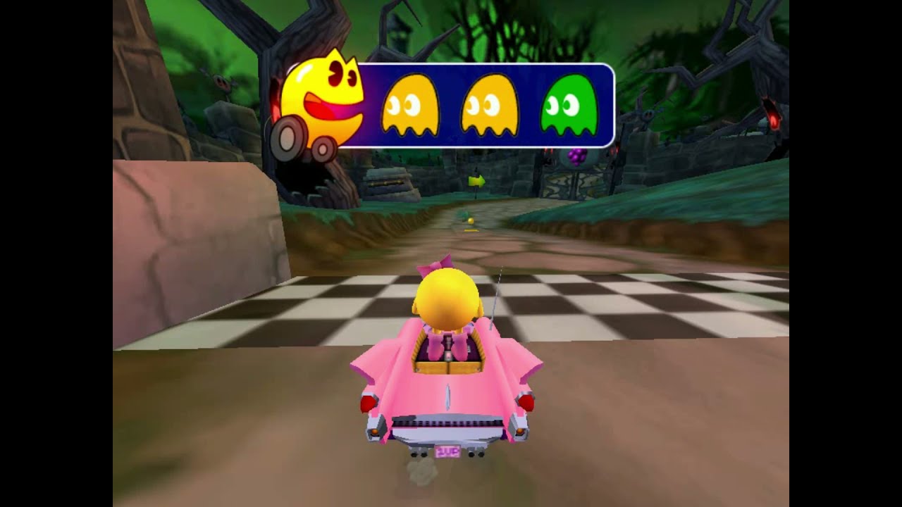 Mobil Anak Anak Kartun Di Taman Hantu | Mobil Balap Pac Man - YouTube