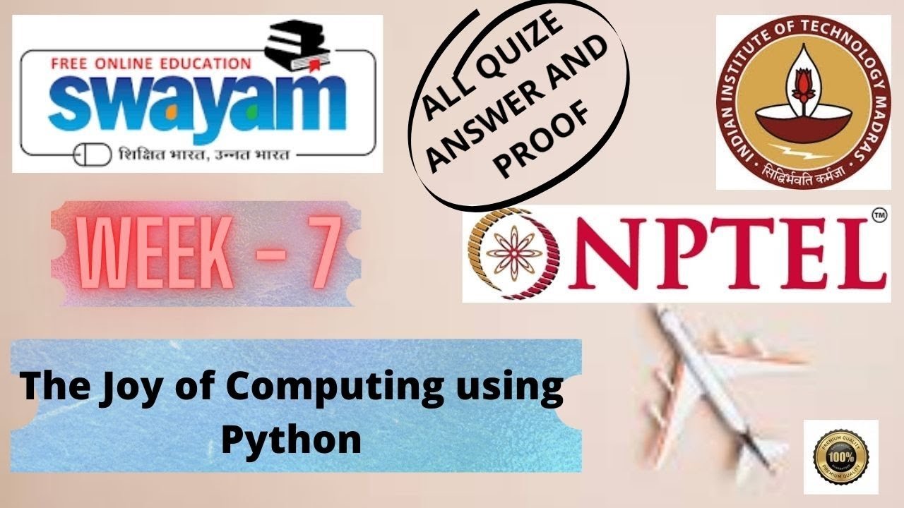 Nptel The Joy Of Computing Using Python Week 7 Quiz Assignment Answers
