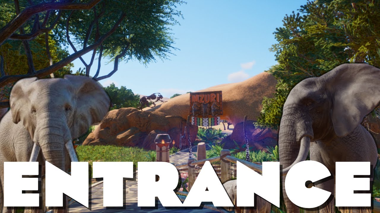 I Built a STUNNING African Entrance in Planet Zoo - YouTube