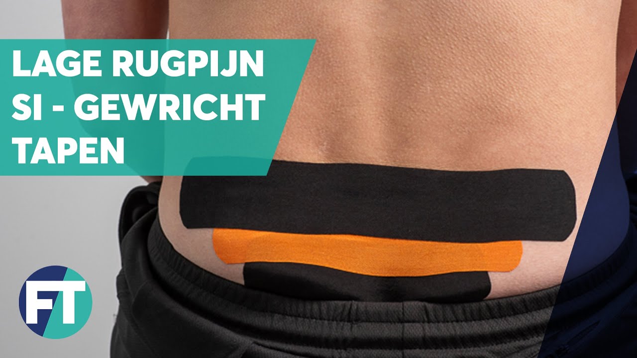 SI-gewricht tapen bij lage rugklachten » Instructie » FysioTape - YouTube