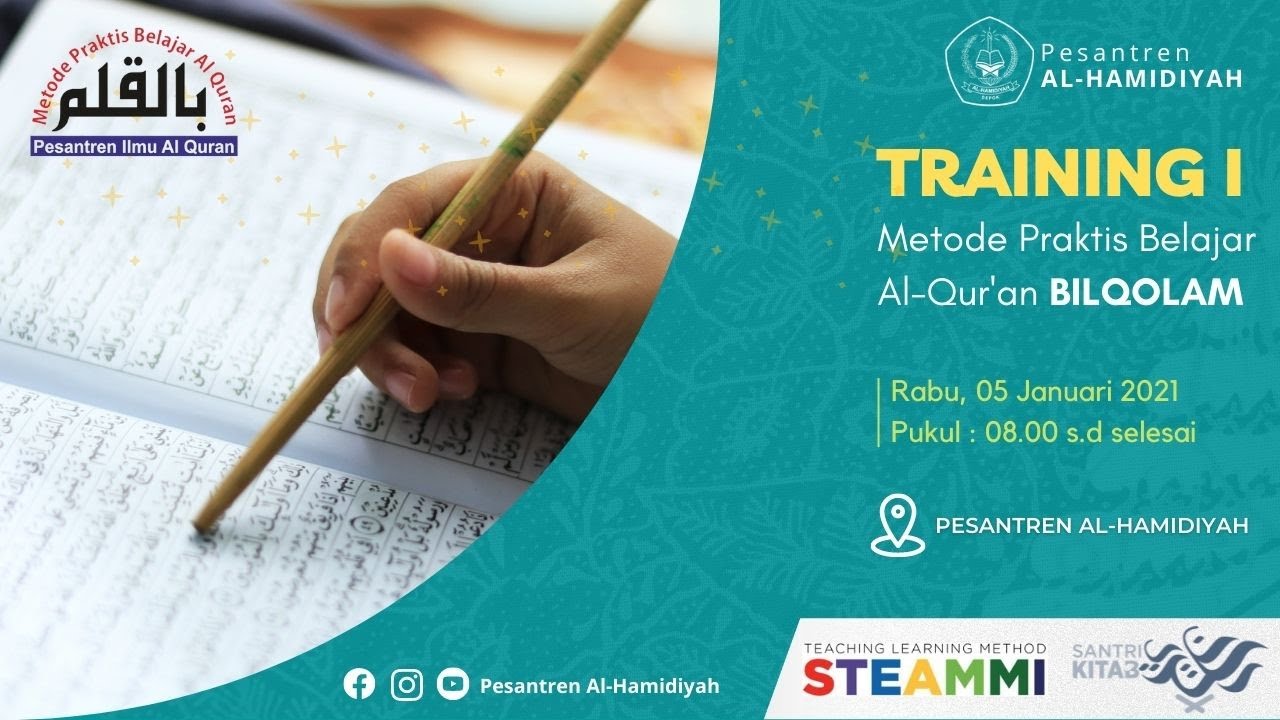 Pelatihan Metode Praktis Belajar Al-Quran Bil Qolam (Part 1) - YouTube