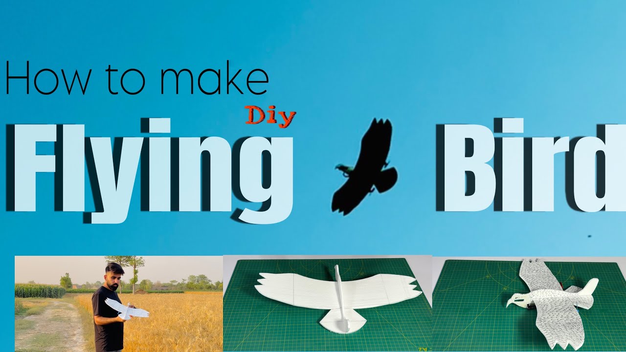 How to make Flying Bird at home - YouTube