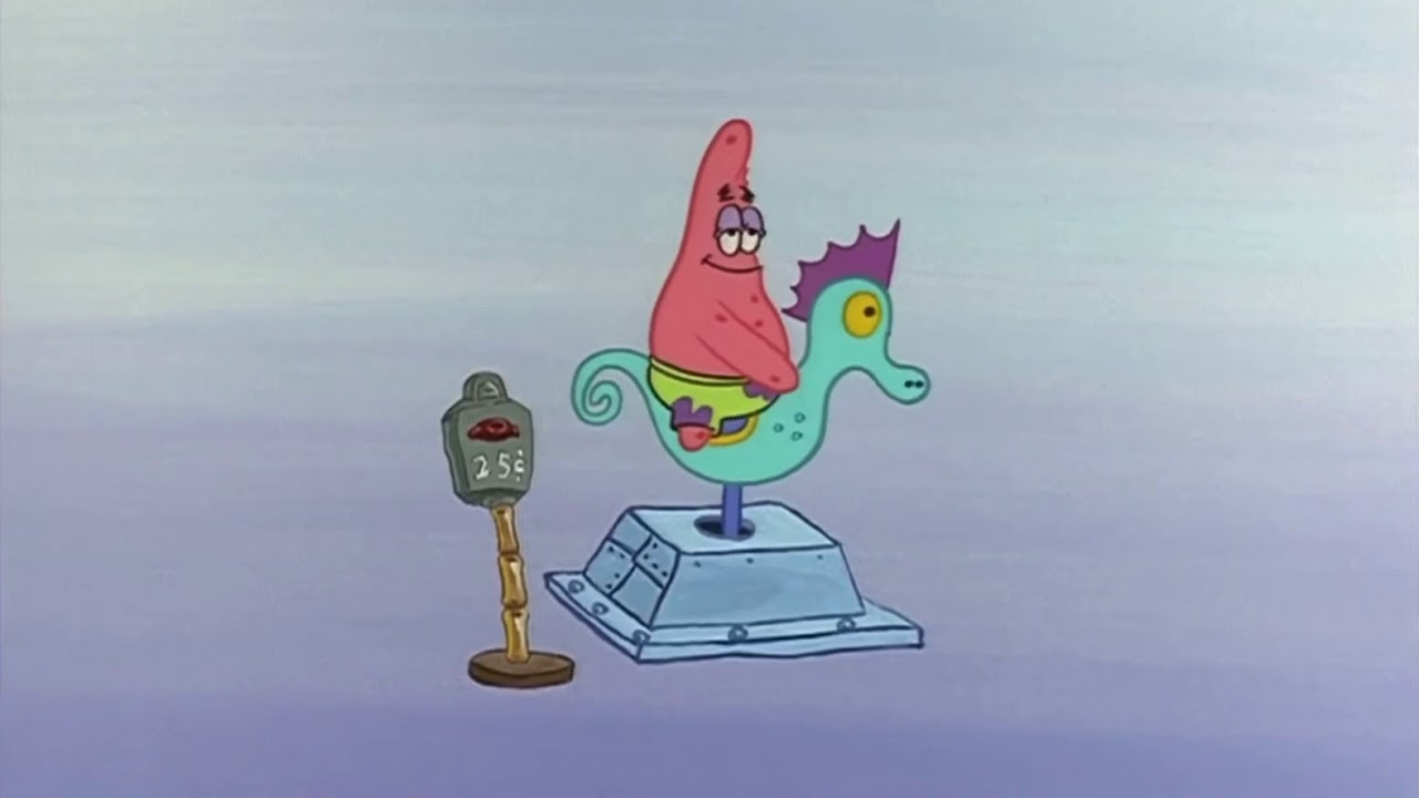 Patrick rides deadly seahorse [ALMOST DIES]***** - YouTube