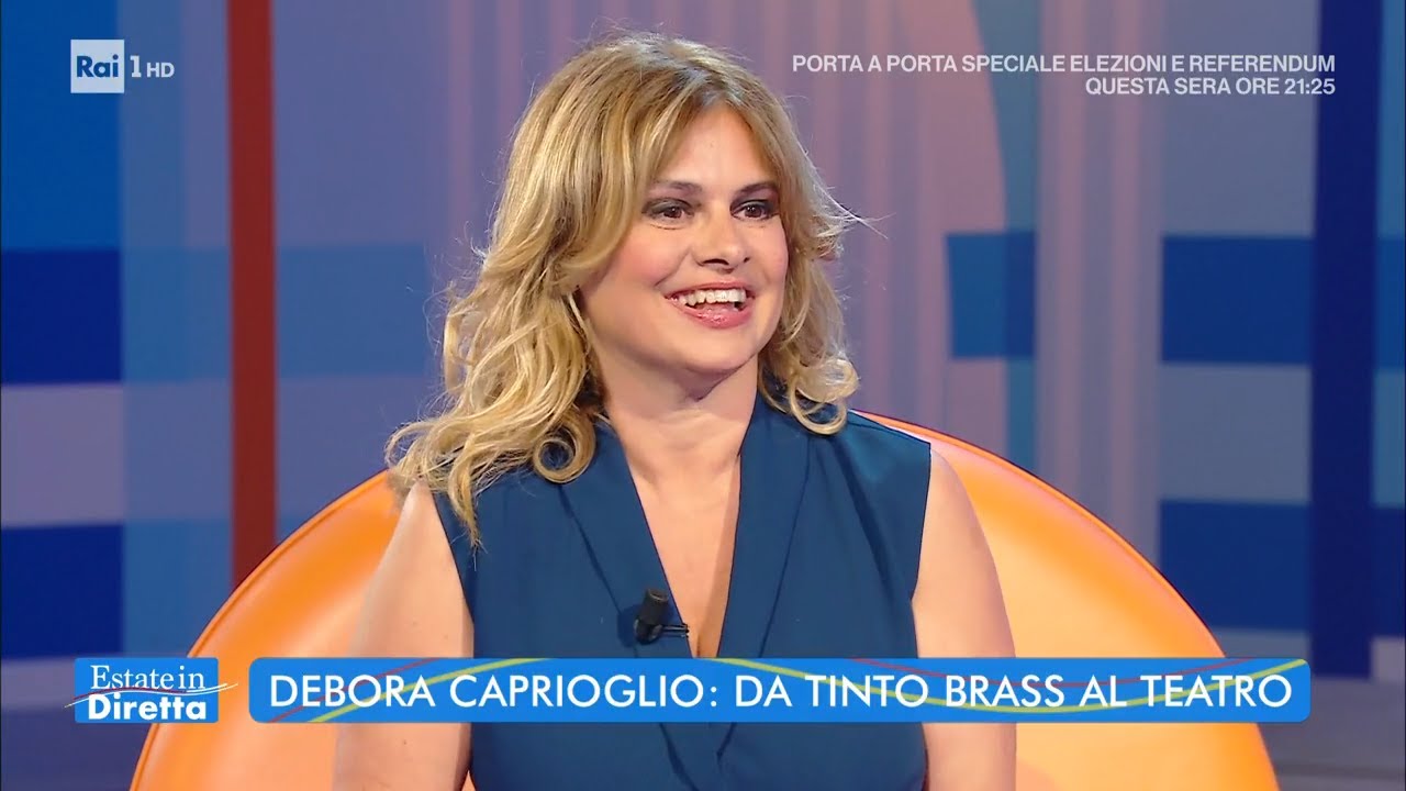 Debora Caprioglio: da Tinto Brass al teatro - Estate in diretta - 13/06 ...