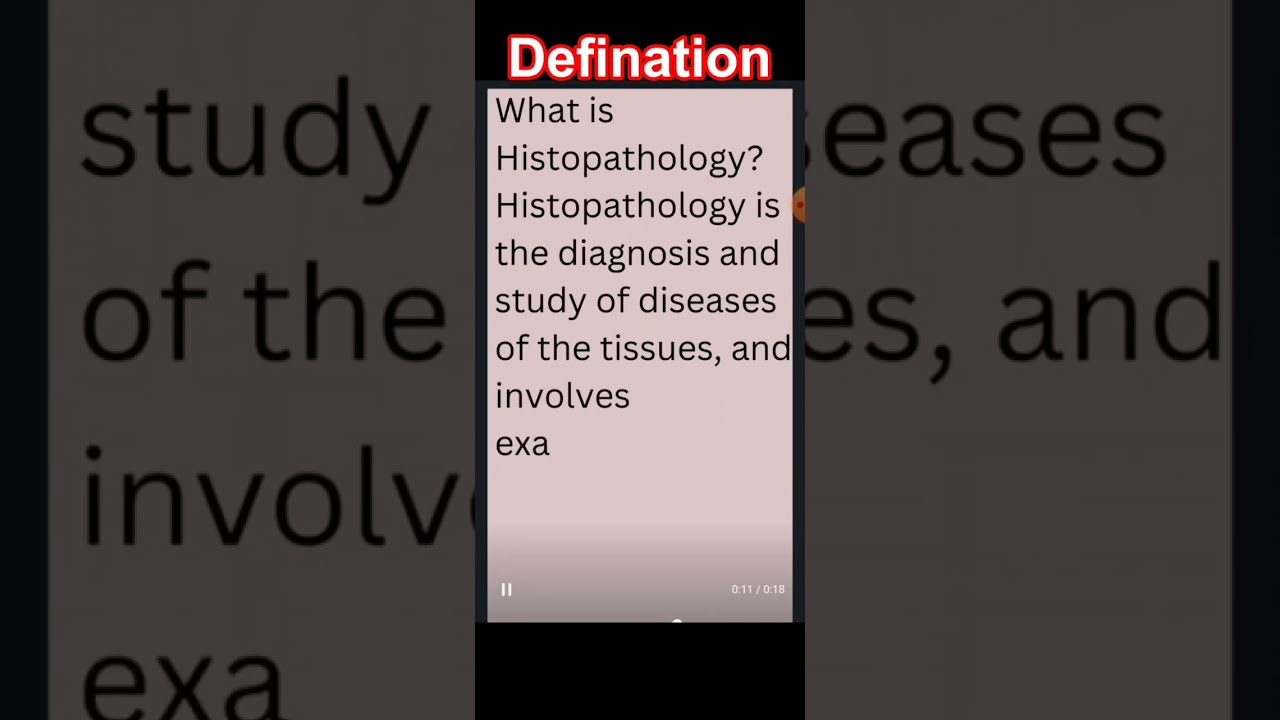 Histopathology Defination Meaning shortvideo mlt Medical YouTube Histopathology Defination Meaning shortvideo mlt Medical YouTube