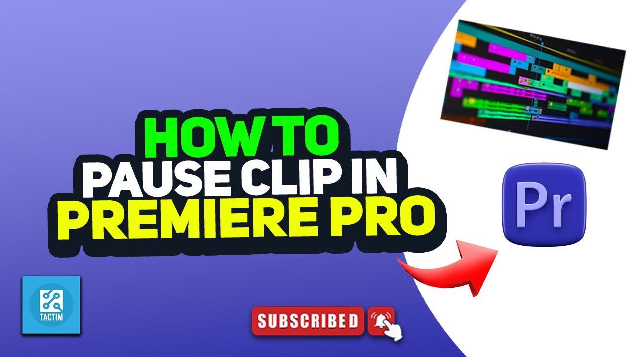 How to pause clip in premiere pro 2025 - YouTube