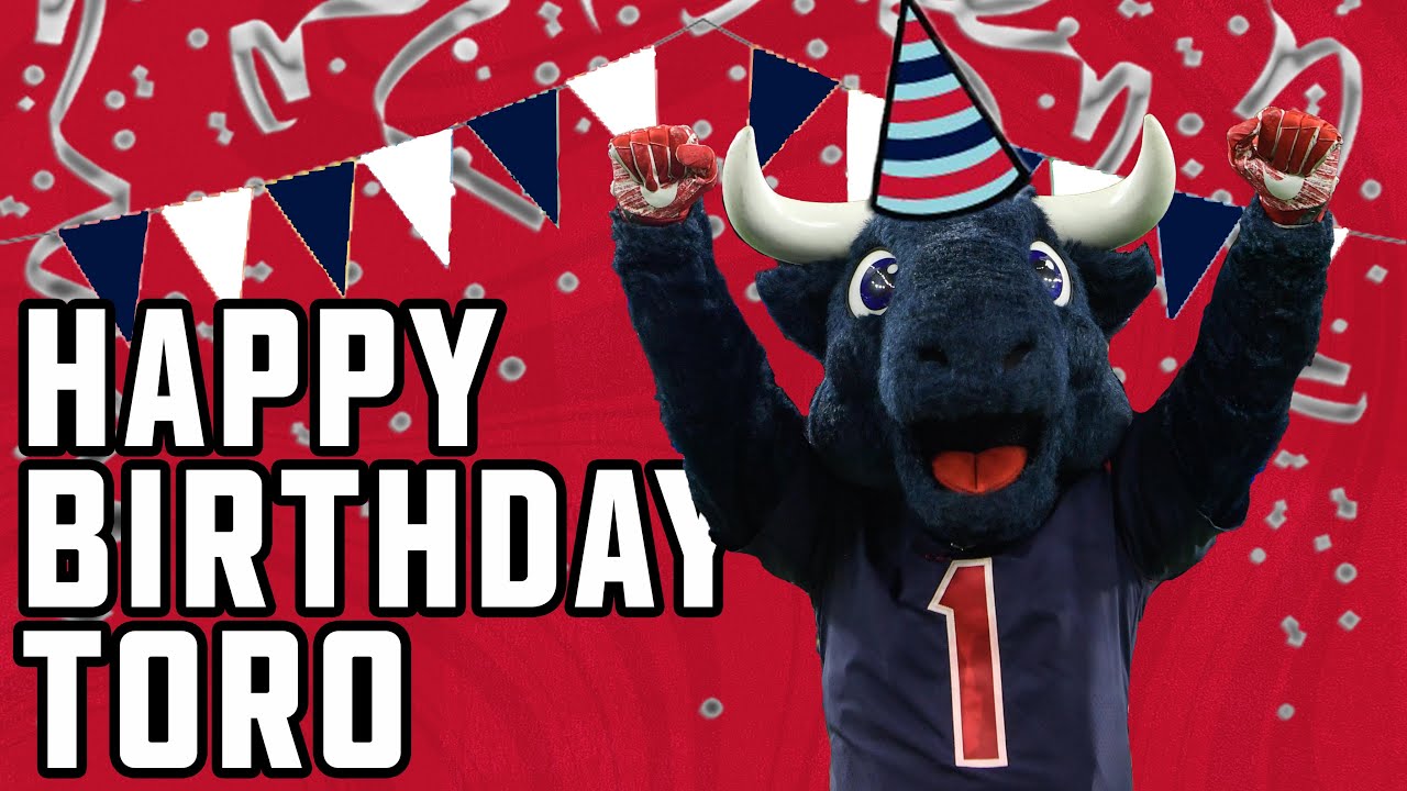 🎁 3... 2... 1... SURPRISE! Happy Birthday, TORO! 🎉 | Houston Texans ...