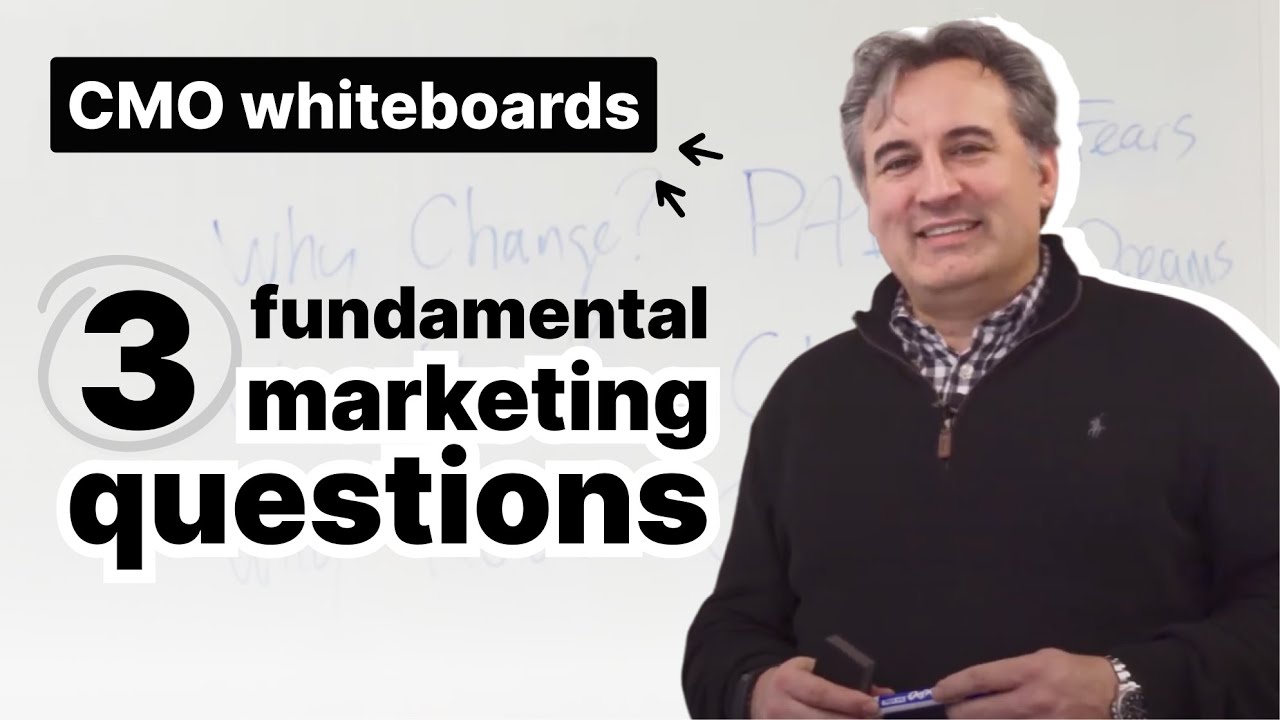 Three fundamental questions your marketing needs to answer - YouTube