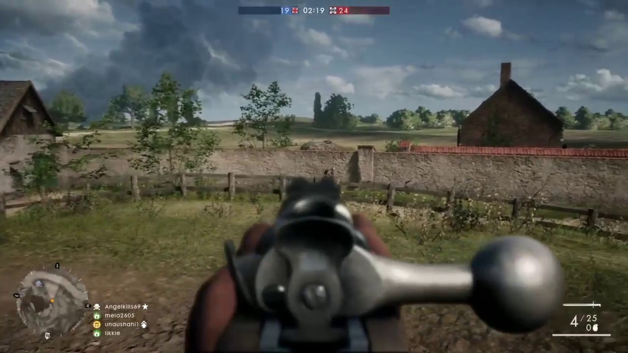 Iron sight Sniping Battlefield 1 - YouTube