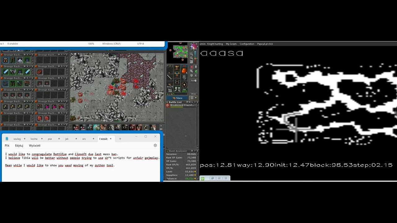 Kurasiok Tibia python automation - YouTube