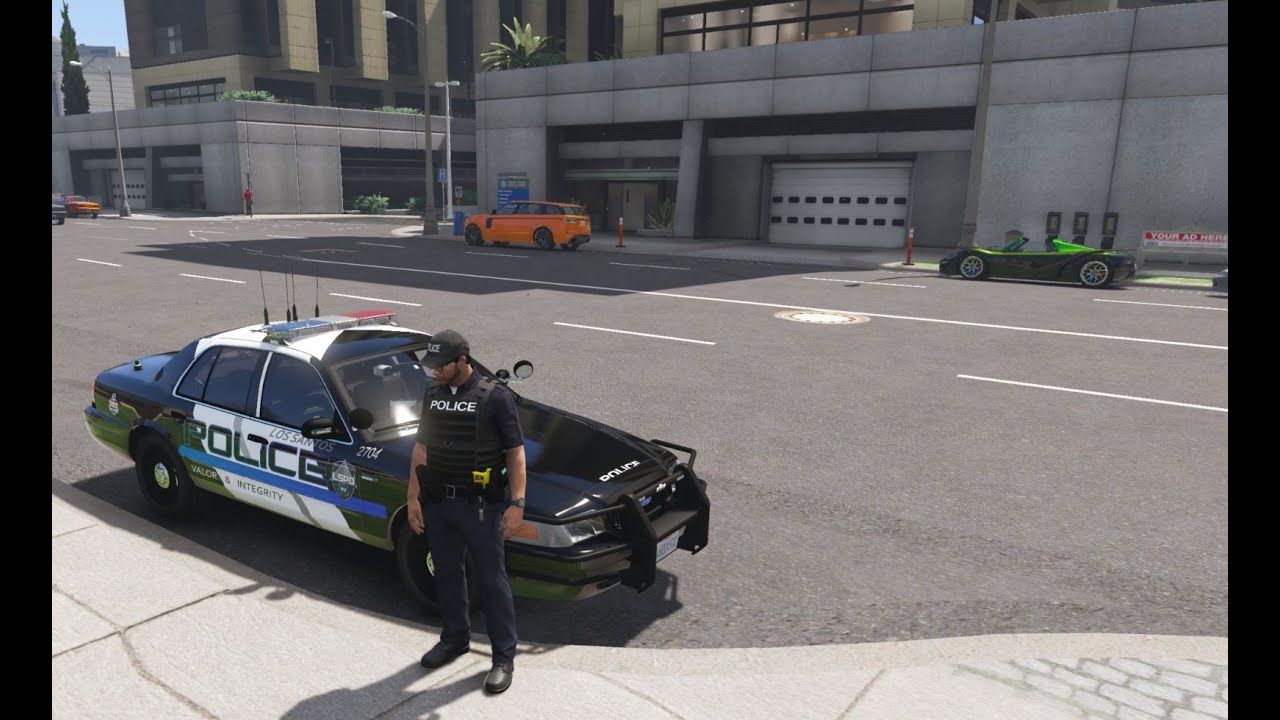 GTA 5 LSPDFR MOD| First LSPD Police Officer Patrol - YouTube