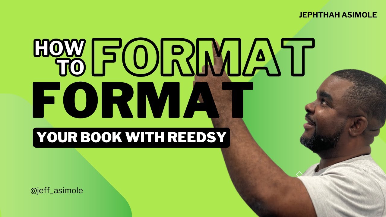 How to Format Your Book For Free With Reedsy - YouTube