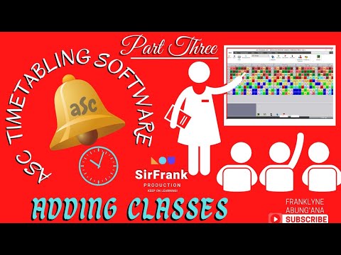 aSc Timetabling Software | Part 3 Adding Classes and Generating ...
