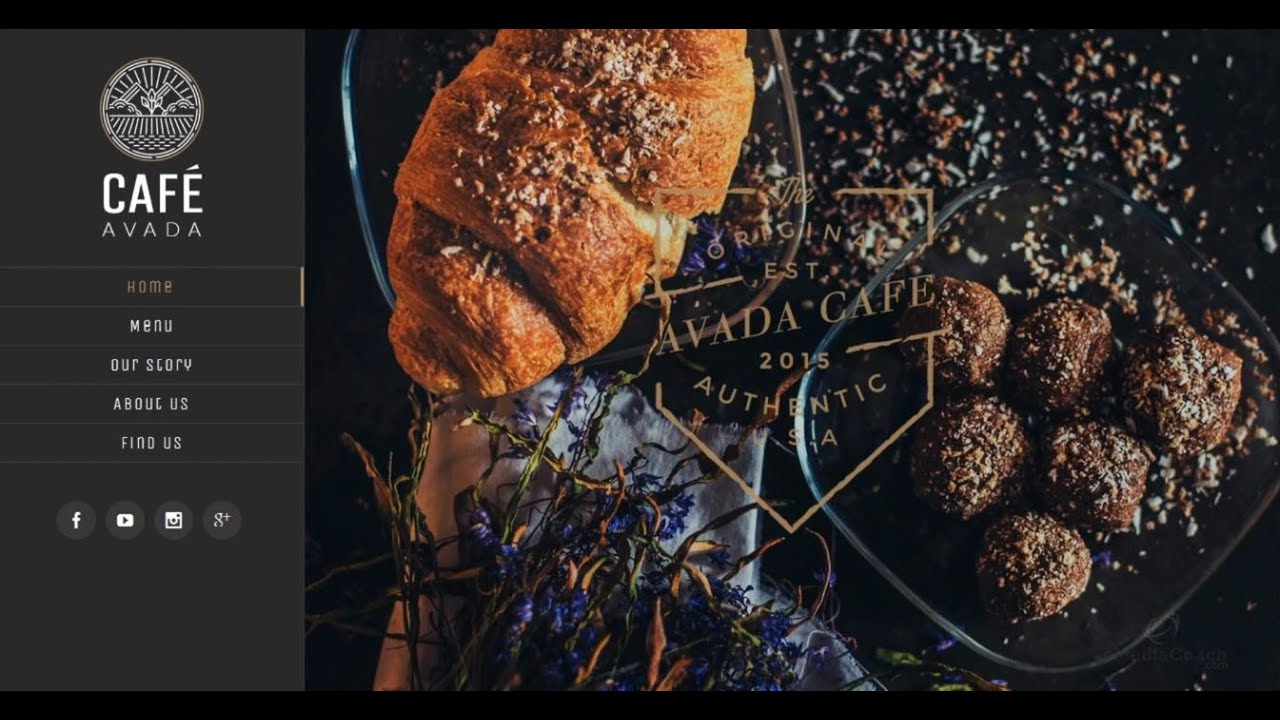 Create a Website Restaurant and Cafe WordPress Avada Theme FREE - YouTube