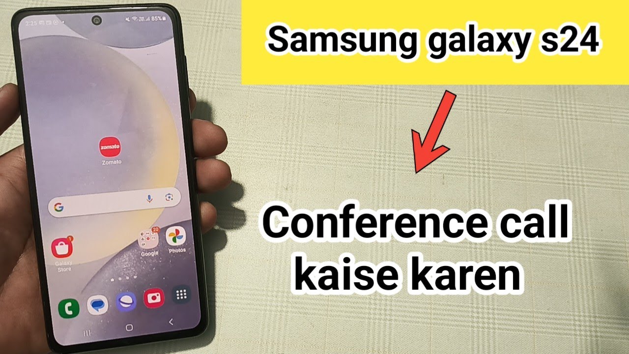Samsung galaxy s24 mein conference call kaise kare - YouTube