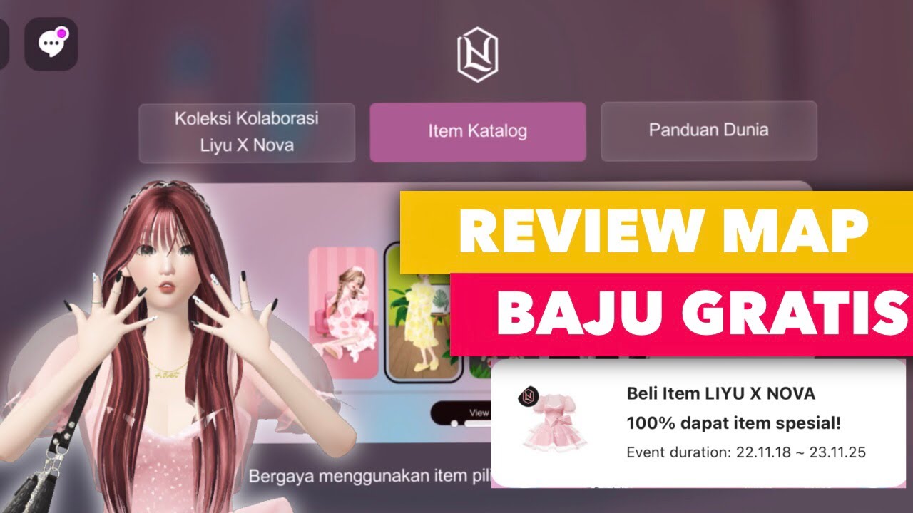 BAJU GRATIS😍 DAN REVIEW MAP LIYU X NOVA - YouTube