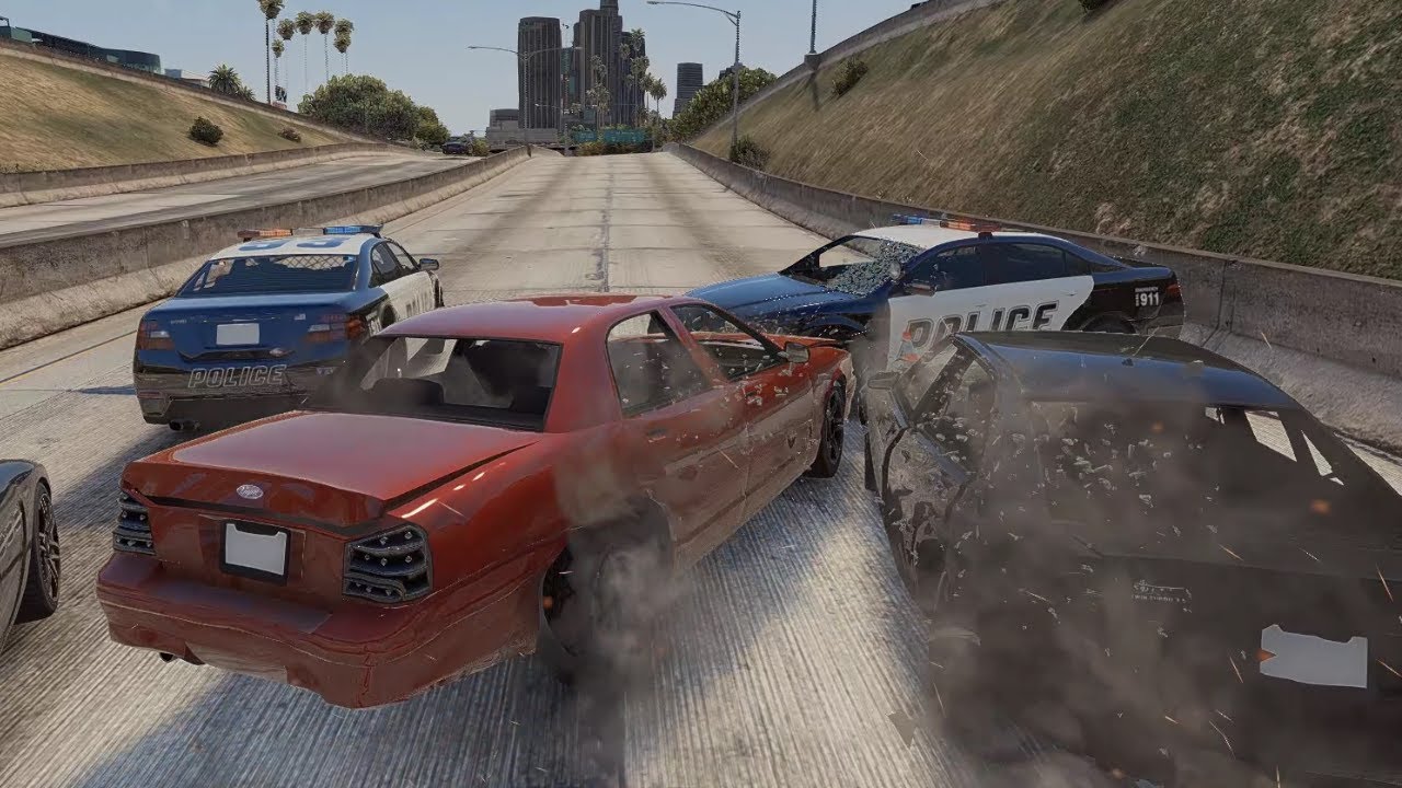 GTA 5 Car Crashes Compilation With Realistic Deformation Mod #17 - YouTube