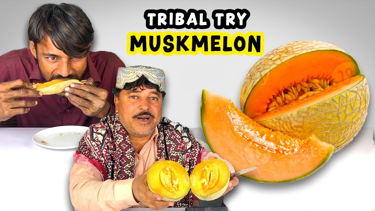 First Time! Tribal People Trying Muskmelon - YouTube