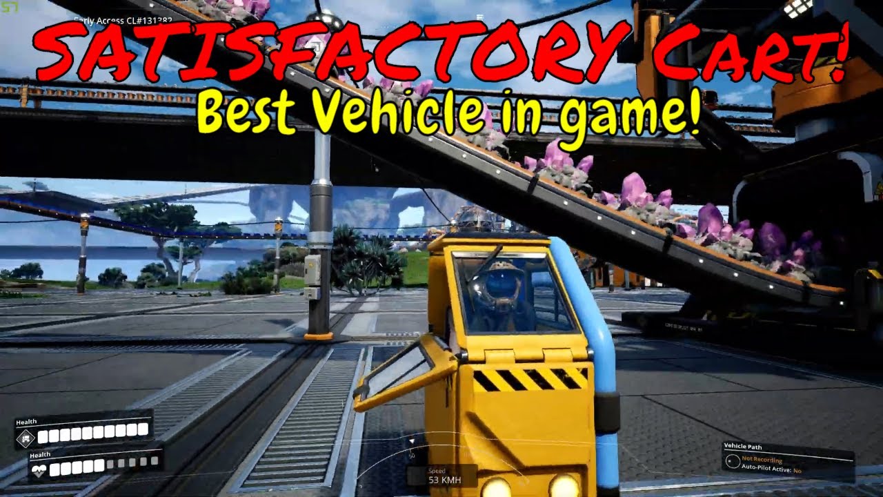 Factory Cart is the best vehicle in Satisfactory! - YouTube