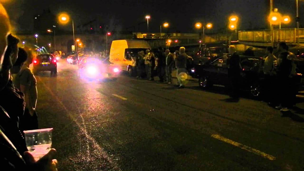 Ace Cafe London Hot Rod Night Burnout - YouTube