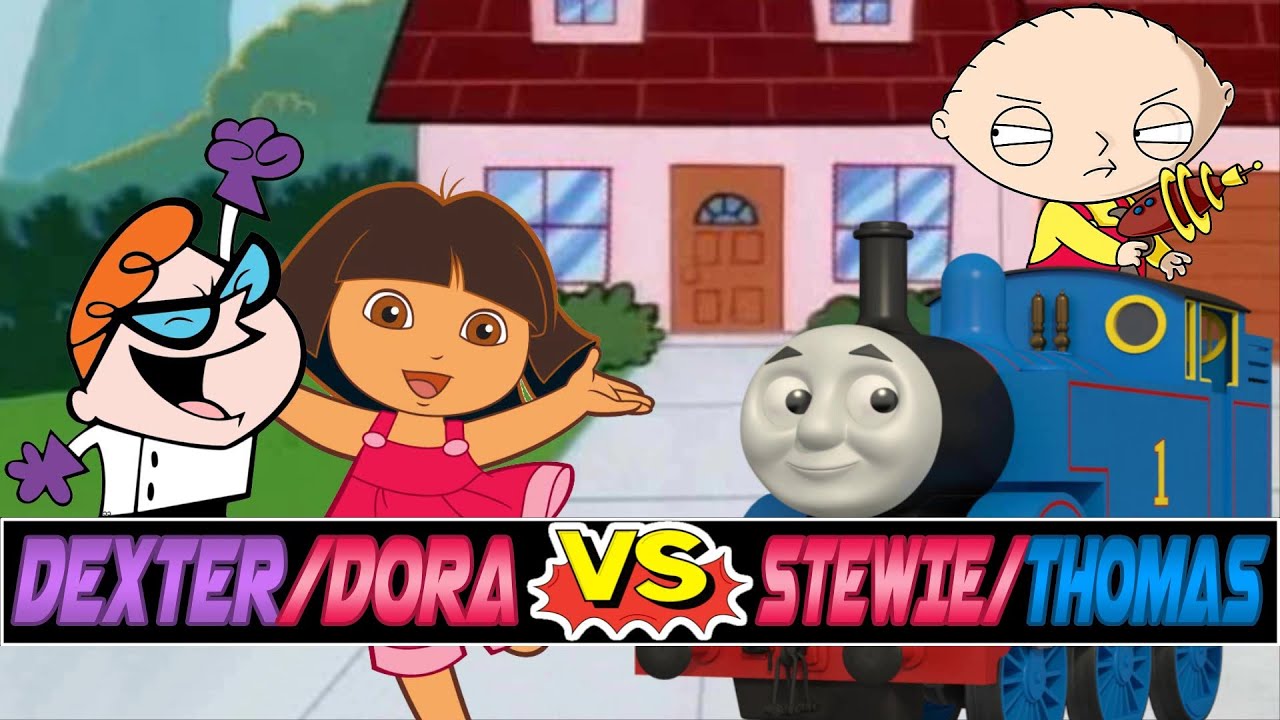 M.U.G.E.N. Battles | Dexter/Dora the Explorer vs Stewie Griffin/Thomas ...