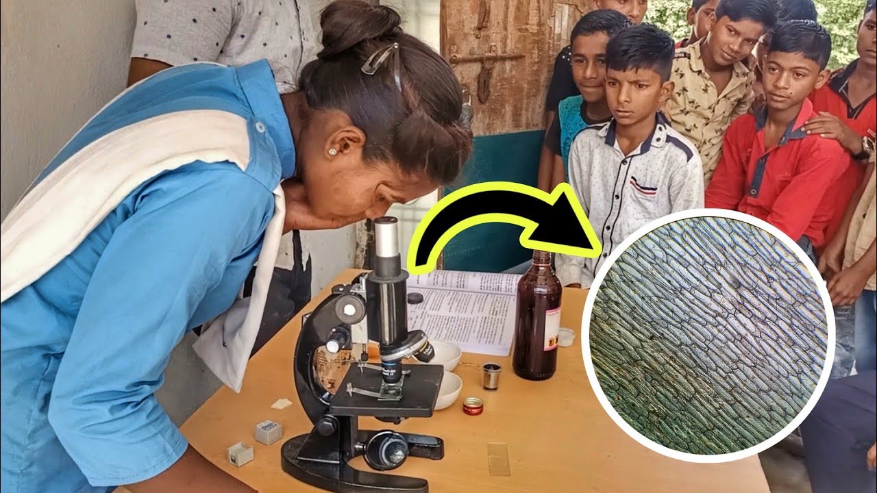 ONION CELL EXPERIMENT IN GOVERNMENT HIGH SCHOOL DIHIYA JAUNPUR - YouTube