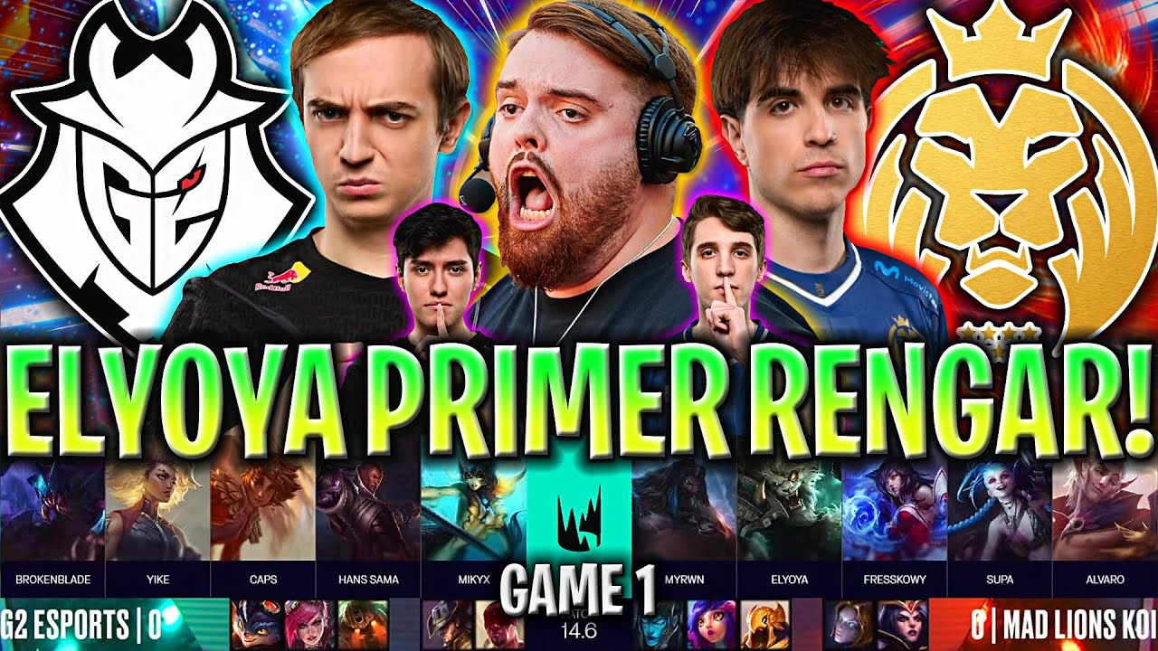 ELYOYA SACA RENGAR CONTRA G2! *CASTEO IBAI* G2 vs MDK Game 1 LEC ...