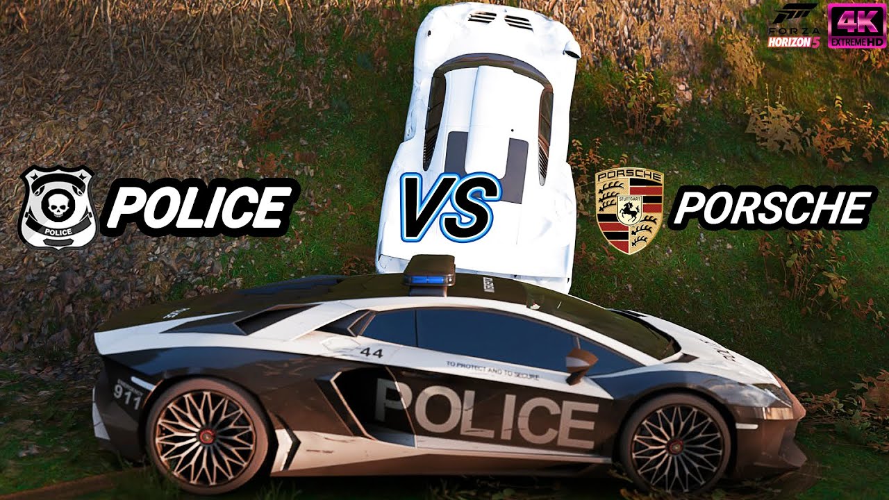 Lamborghini Police Chase vs Porsche | Forza Horizon 5 |Gameplay with ...