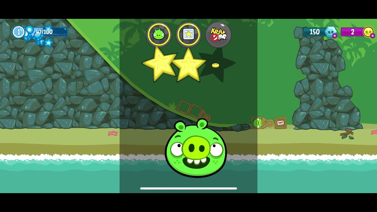 Playing Bad Piggies Level 1 and Level 2 for first time - YouTube