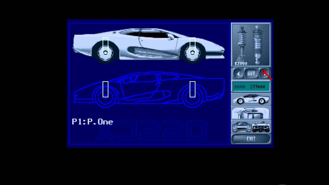 Amiga 500 - Jaguar XJ220 Garage Theme - YouTube