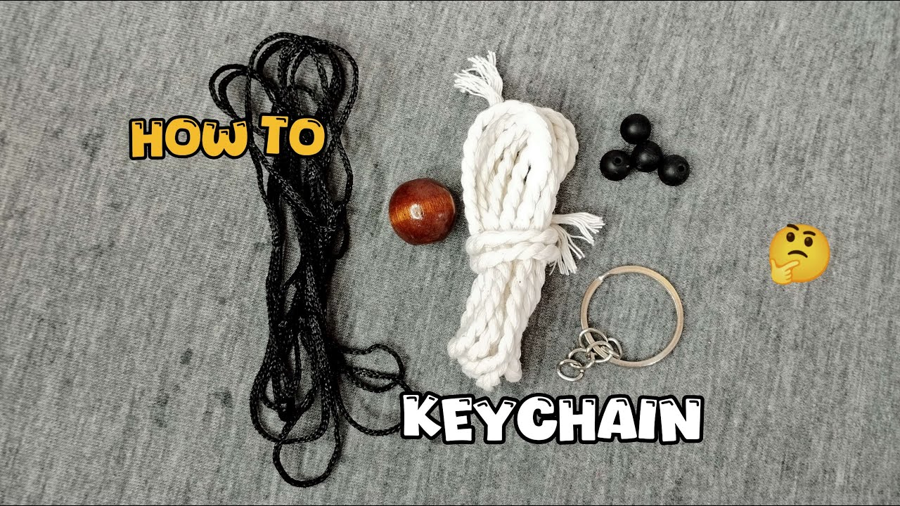 DIY Macrame Sheep Keychain : Create Your Fuzzy Friend!🐑 - YouTube