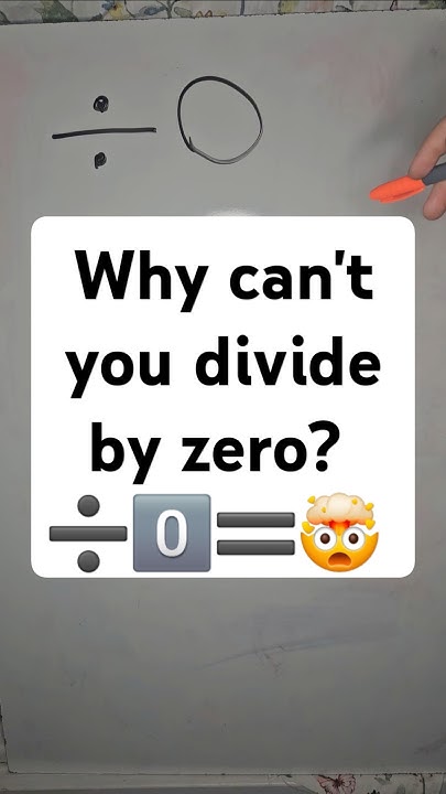 Why can't you divide by zero? #learning #maths #subtraction #division # ...