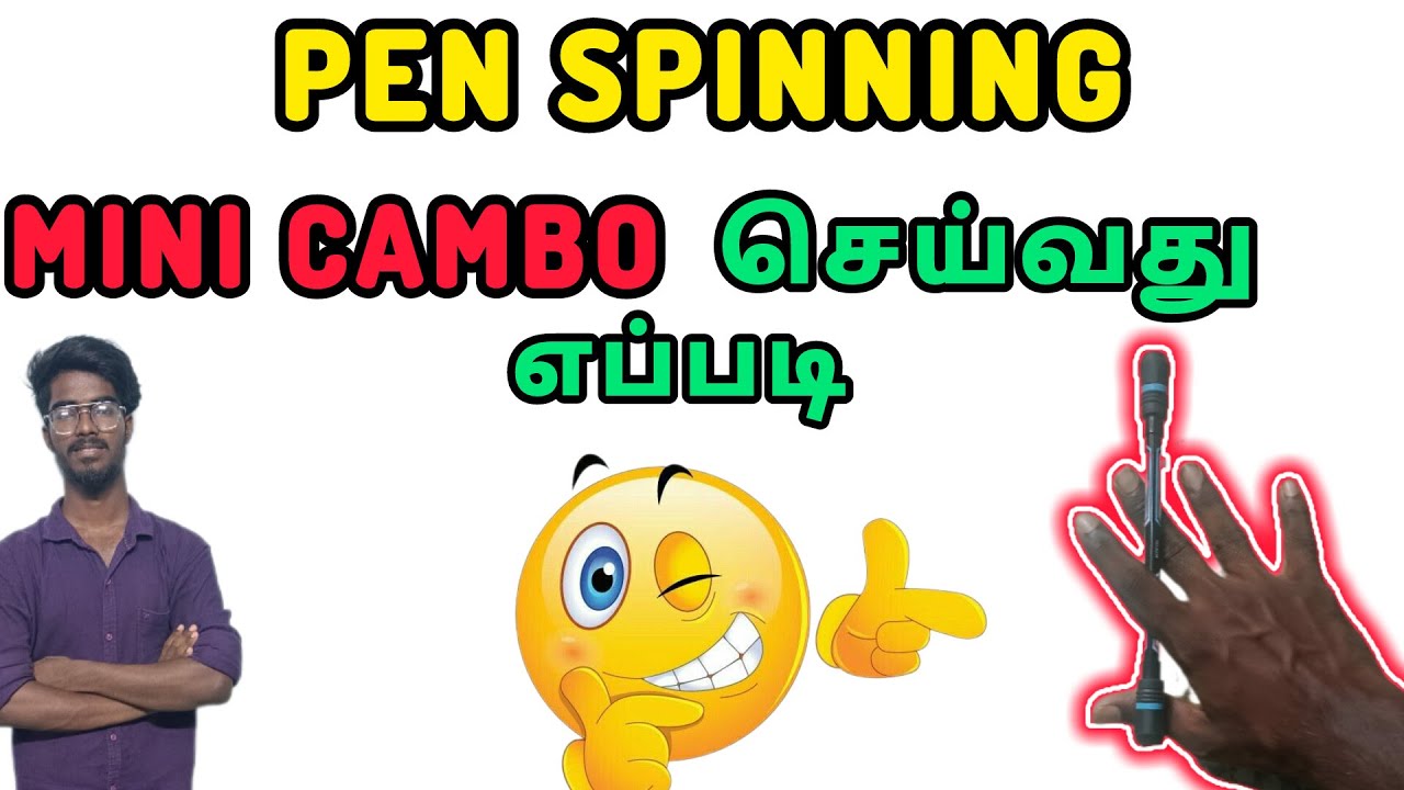 How to do pen spinning mini cambo in Tamil | pen spinning tutorial #penspinning #tamilyoutuber ...