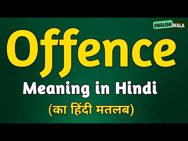 Offence Meaning In Hindi All You Need To Know About Stages Of Crime