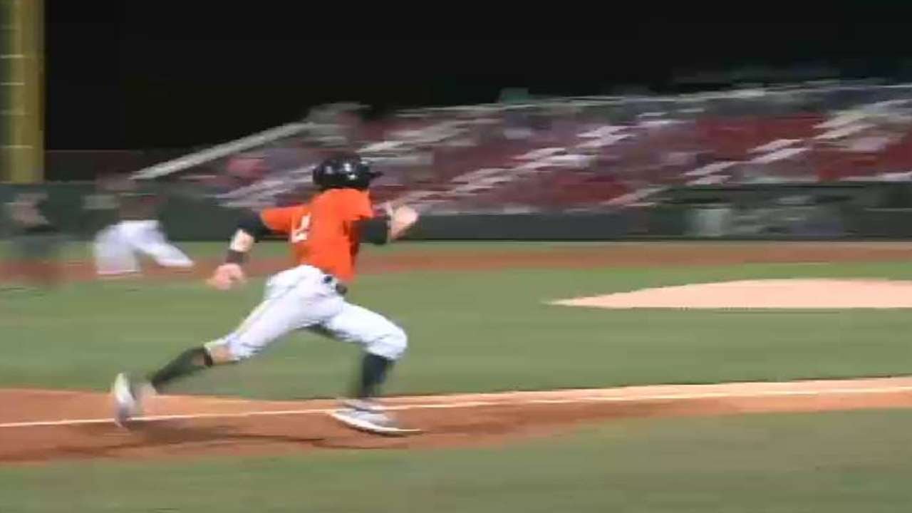 Augusta's Callaway triples in run - YouTube