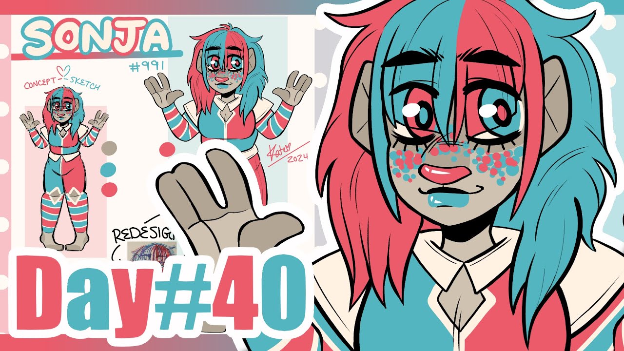 Character Design [DAY #40] 💔Redesign #6💙 - YouTube