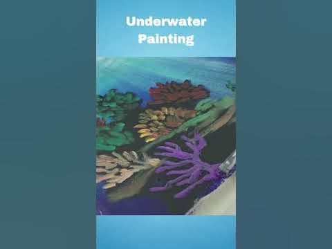 How to Paint Underwater Scenes Acrylic,Under The Sea Acrylic Painting #shorts - YouTube