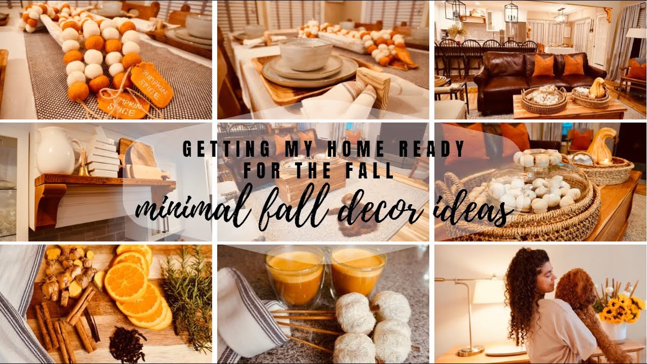 Getting my home Fall Ready/Minimalist Fall Decor 2021 - YouTube