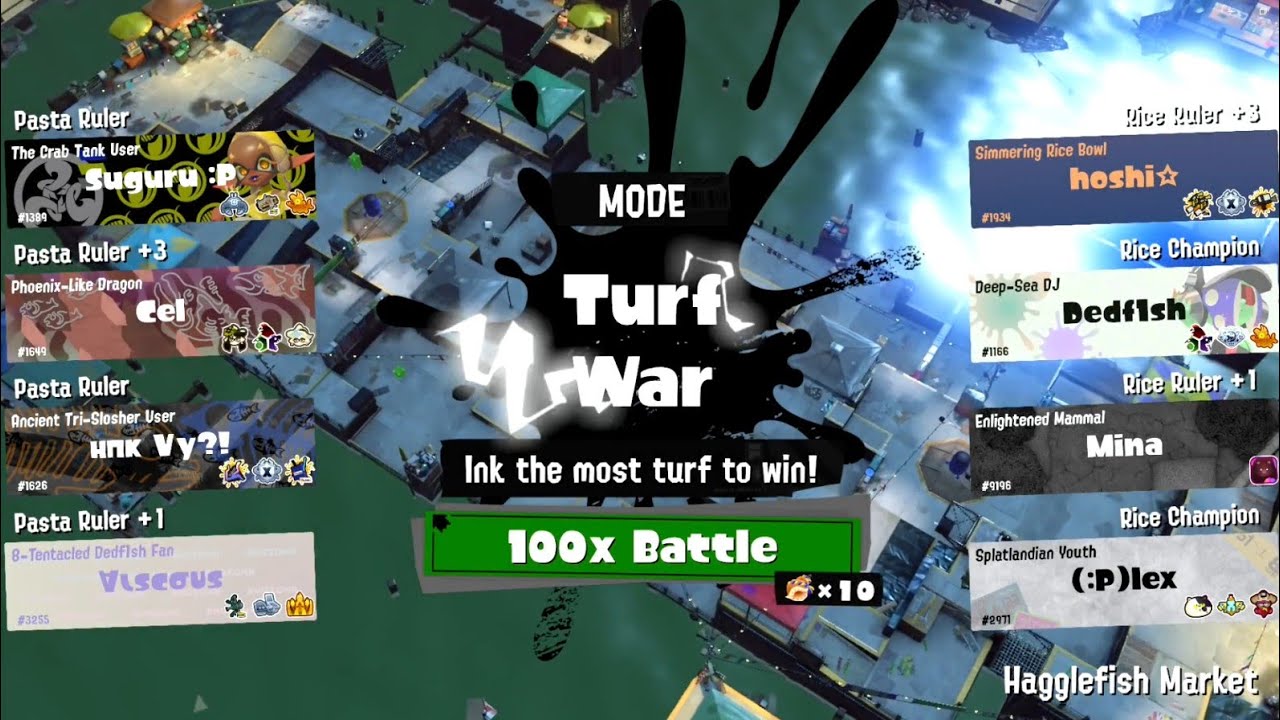 100x Splatfest Battle (Team Pasta vs. Team Rice) [Splatoon 3] - YouTube