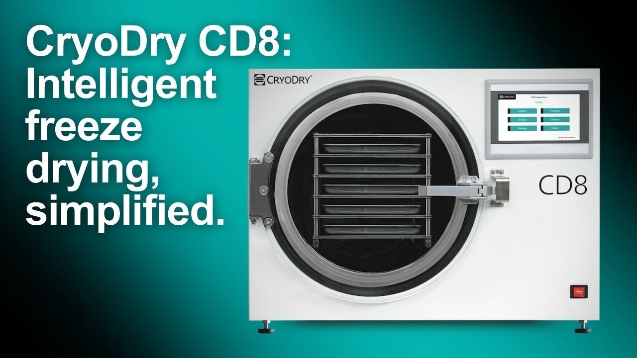 CryoDry CD8: Intelligent freeze drying, simplified - YouTube