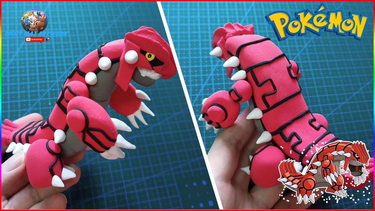 Pokemon Clay Art - How to make the pokemon Groudon in clay (2022 ...