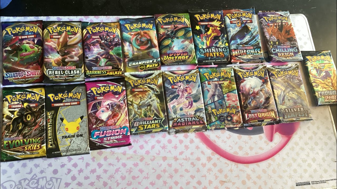 Opening every sword and shield pokemon pack ever made - YouTube