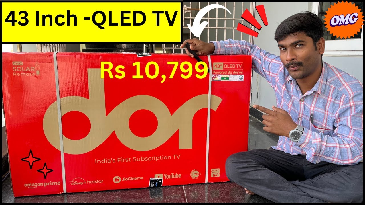 Dor 43-Inch 4K QLED TV – India’s First Subscription-Based Smart TV ...