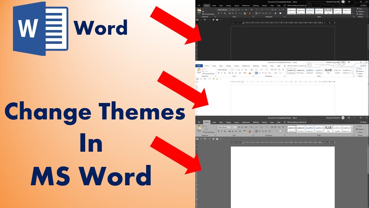 Ms Word Thems Change Kaise Karen How To Change Microsoft Word Theme Ms Word Thems Change Kaise Karen How To Change Microsoft Word Theme